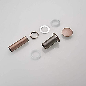 Homevacious 1 5/8" Bathroom Faucet Vessel Vanity Sink Pop Up Drain Assembly Stopper Without Overflow Copper Lead-Free Push & Seal