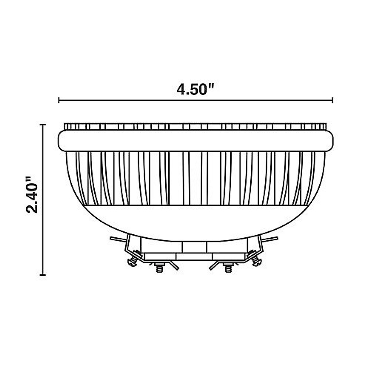 Halco 81074 PAR36WFL4/827/IP67/LED 4.5W (20W Equal) 2700K LED PAR36 Dimmable 32° Wide Flood Lamp