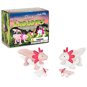 Accoutrements Archie McPhee Box of Axolotls Family of Four