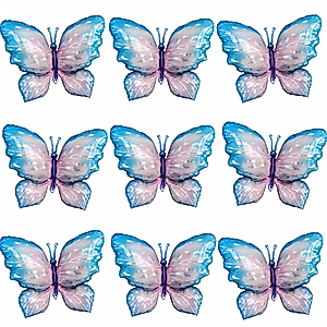 9pcs 40inch Butterfly foil balloons for butterfly theme birthday party decorations