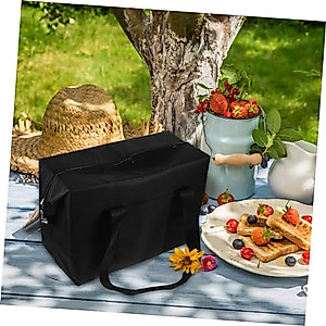 Insulated Shopping Bag Containers for Food Insulated Bag Groceries Large Insulated Cooler Bag Catering Bag Food Bags Insulated Grocery Bag Grocery Bags Cooler Bags Insulated Black PartyKindom