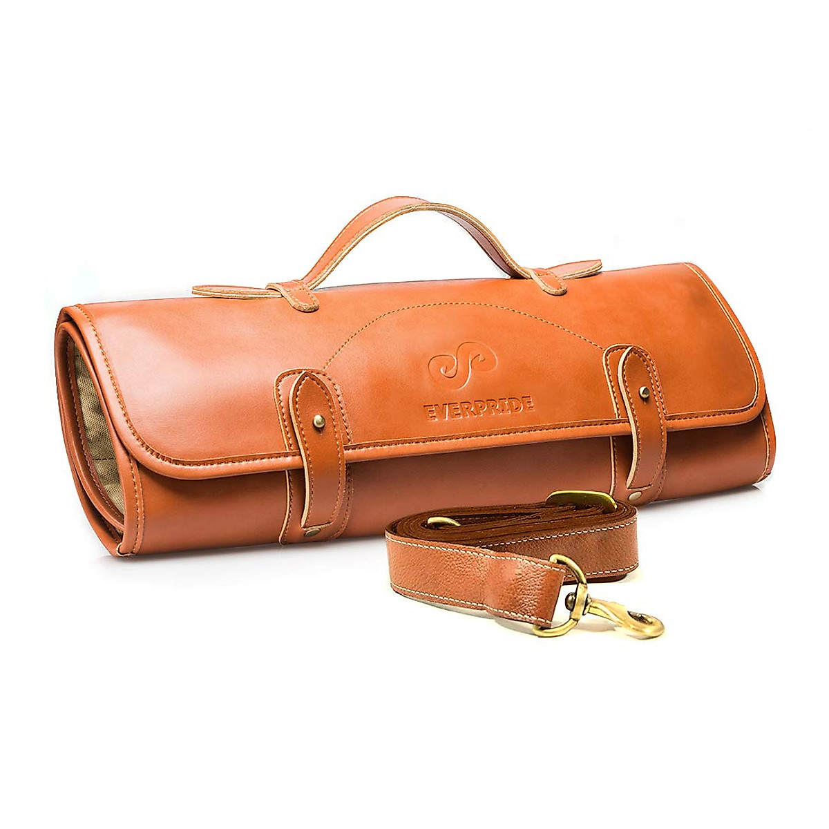 Chef Knife Bag by EVERPRIDE – Knife Roll Holds 10 Knives up to 18” PLUS Pocket for Cooking Tools – Durable Knife Carrier for Chefs and Culinary Students – Knives Not Included