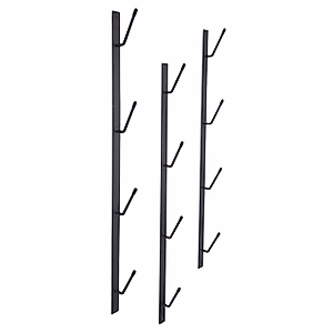 Claimed Corner Metal Coffee Mug Rack - Vertical Narrow Wall Mounted Storage Display Organizer Hooks for Coffee Mugs, Tea Cups, Mason Jars, and More. (3 Pack)