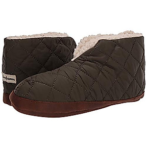 Dearfoams mens Heritage Warm Up Bootie Slipper, Loden, Medium US