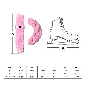 SM SunniMix 2 Pair Replacement Soft Terry Blade Jackets/Guards/Covers Hockey Figure Skates Accessories - Absorbent & Durable