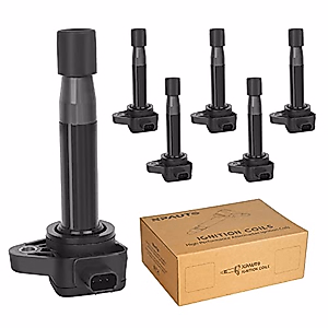 NPAUTO Ignition Coil Pack compatible with V6 3.7 3.5 Acura RL TL TSX Honda Accord Odyssey EX-L Pilot Ridgeline 2009 2010 2011 2012 2013 3.7L 3.5L, Set of 6