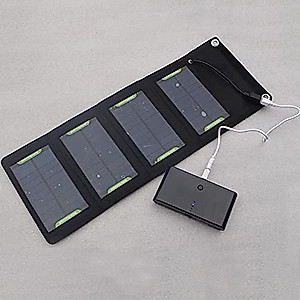 Jeanoko Solar Charger Panel, PET Laminating PVC Surface 20.08x7.48x0.12in Photovoltaic Solar Panel for Mobile Phone Power Bank