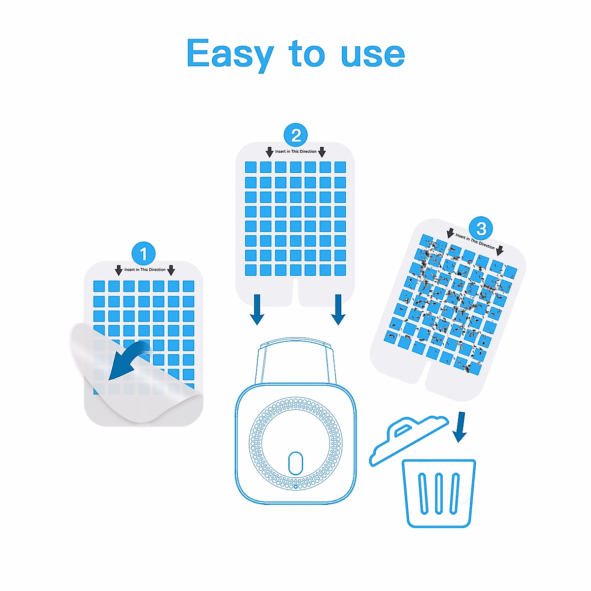 10 Pack Universal Refill for All Plug in Bug Catcher Indoor Replacement Mosquito Sticky Glue Boards