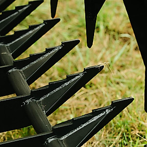 Titan Attachments 60" Economy Series Root Grapple Bucket Attachment, Universal SSQA Connection, Twin 3,000 PSI Cylinder with Cylinder Guard, Back Stoppers, 3/8" Thick Steel Frame