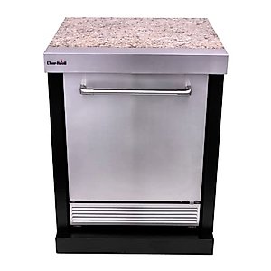 Char-Broil 463246518 Medallion Series Modular Outdoor Kitchen Refrigerator, Silver