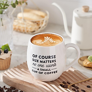 MIECOO Large Ceramic Coffee Mug, 24 Oz Coffee Cup for Office and Home, Big Jumbo Coffee Mug for Latte Milk Tea Cocoa Cereal, Dishwasher and Microwave Safe, Ideal for Family and Friends, White