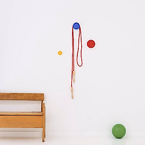 ROOM Copenhagen, Lego Wall Hanger Set - Decorative Playroom Utility Hooks - Yellow/Red/Blue