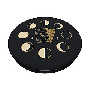 Moon Phases Witchy Cards Fortune Telling Tarot PopSockets Swappable PopGrip