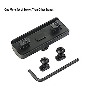 Xaegistac MLOK Bipod Adapter Mount Fits on Mlok System - Mlok Sling Stud - includes 4 T-Nuts & 4 Screws and 1 Wrench (Mlok bipod Adapter)