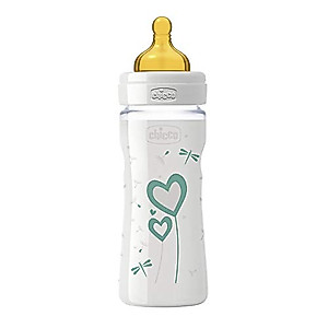Chicco Baby Bottle And Glass Welfare Rubber Unisex 0M + 240ml