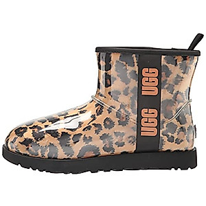 UGG Women's Classic Clear Mini Fashion Boot, Panther Butterscotch, 8
