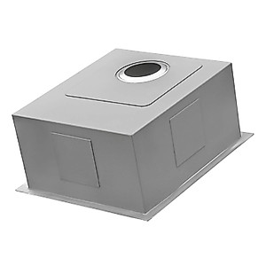 Ruvati 12 x 18 inch Undermount Bar Prep Tight Raduis 16 Gauge Kitchen Sink Stainless Steel Single Bowl - RVH7112