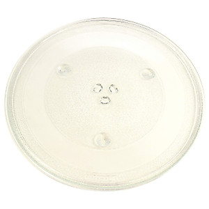 HQRP 13 1/2" Glass Turntable Tray compatible with Panasonic F06015Q00AP 30QBP4119 TJF06015Q00AP NN-G463MF NN-G464WF NN-S443BF NN-SA651S NN-SD691S Microwave Oven Cooking Plate 13.5-inch 340mm