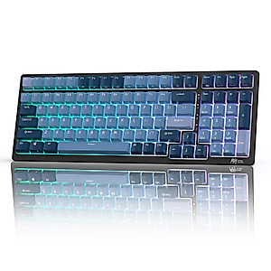 RK ROYAL KLUDGE RK98 Wireless Mechanical Keyboard, Triple Mode 2.4G/BT5.1/USB-C Hot Swappable Mechanical Keyboard with Number Pad, Pre-lubed Switches RGB Backlit Gaming Keyboard, Software Support
