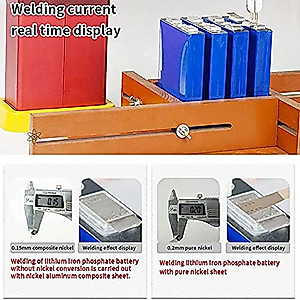 CHUNTIANMEI Handheld Battery Spot Welder with LCD Screen,100~240V Battery Spot Welder and Soldering Station Portable Pulse Welding Machine for Battery Pack 18650 Lithium Batteries