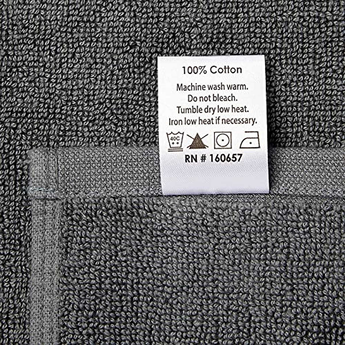 Juvale 2 Pack Letter B Monogrammed Hand Towels, Gray Cotton Hand Towels with Silver Embroidered Initial B for Wedding Gift, Bridal Shower, Baby Shower, Anniversary (16 x 30 Inches)