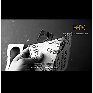 NOAHWOOD Wooden Fingerboard Complete NW8.0 360flip King of Finger Deck+ NW3.0 King Trucks Silvery +NW3.0 Black Wheels (Black Maple, 100x34mm Set)