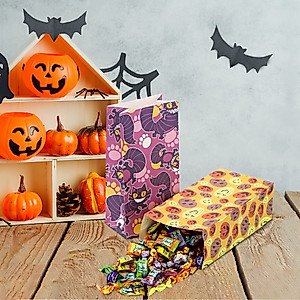 JOYIN 72 pcs 8 Assorted Designs Halloween Paper Candy Treat Bags for Kids, Halloween Party Favors, Halloween Snacks, Event Party Favor Supplies, Halloween Trick or Treat Bags, Classroom Goody Bags