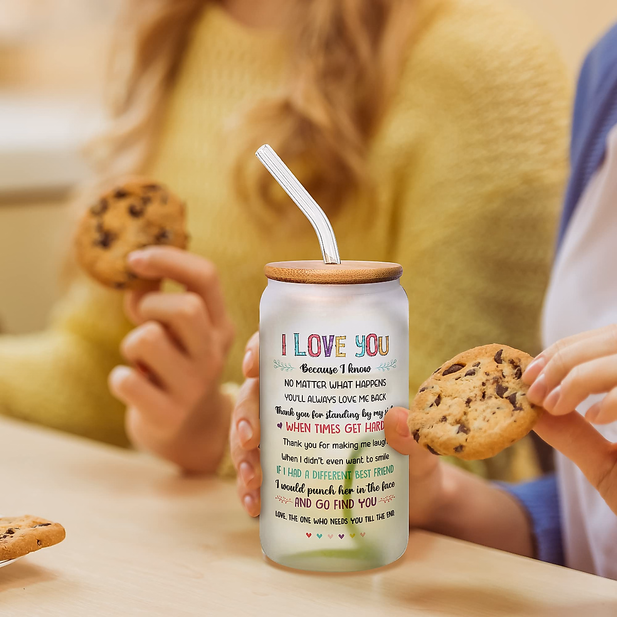 Gifts for Best Friends Women Birthday - Friend Gifts for Women, Gifts for Friends Female, Gifts for Best Friends - Gifts for Women Friendship - Gag BFF Bestie Gifts for Women - Funny Can Glass