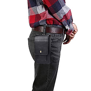 Vihhad Phone Holster for Samsung Galaxy S23 Ultra S23 S23 Plus A13 A32 A53 5G A03S A12 A04S Note 20 Ultra iPhone 13 Pro Max 12 11 G 5G 2022 Leather Belt Loop Holsters Pouch Card Holder Case