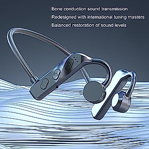 Yrmaups Bone-Conduction Headphones Open Ear Headphones Bluetooth 5.2 Sports Wireless A-ir Conduction Earphones Touching Stereo with Built-in Mic,Sweat Resis-tant Headset for Running