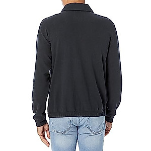 Theory Men's Allons Terry Quarter Zip, Basalt