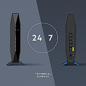 Linksys WiFi 6 Router, Dual-Band, 3,000 Sq. ft Coverage, 40+ Devices, Speeds up to (AX1800) 1.8Gbps - E7352-2PK w/Extended 18 Month Warranty