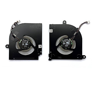 Bestpart New CPU+GPU Cooling Fan Replacement for MSI Stealth 15M MS-1562 MS-1563 BS5405HS-U4W BS5405HS-U4X DC5V 1A Dual Fans