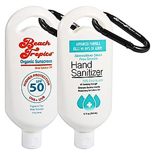 Sunscreen Flask - Set of 2 XL Flasks for Liquor Disguise Each Hidden Flask Conceals 12oz to Smuggle Your Booze Anywhere with a Funny Flask from Classy Wino - Always Drink Responsibly