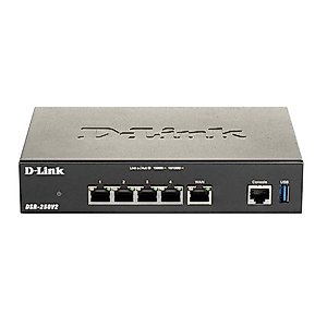 D-Link Unified Services VPN Router, 4 Port Gigabit Dual WAN Ethernet Load Balance Firewall Management Solution Mobile Broadband Support (DSR-250V2)