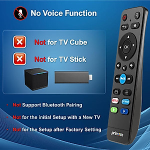 Backlit Remote Replacement for Toshiba/Insignia Smart TV, Compatible with Fire/Roku SmartTV - w/Soundbar Audio Control - (No Voice Search) [NOT for Stick]