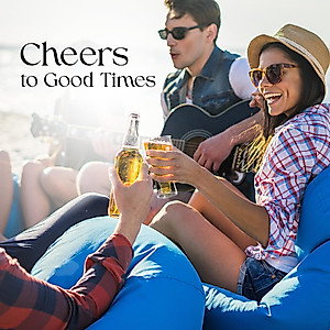 Dragon Glassware Beer Glasses - 13.5 oz Clear Double Wall Insulated Beer Glass Set of 2 - Upside Down Design - Holds One Full Bottle - Freezer Safe