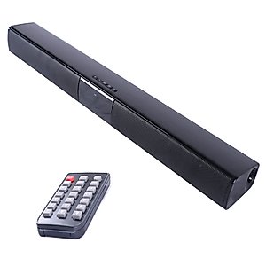 Sohapy Sound Bars for TV, Home Theater Audio with Built-in Subwoofer, TV Speakers, Bluetooth/RCA/TFcard/AUX (Black)
