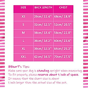 Harikaji Dog Pajamas,Dog Striped Jumpsuit Pet Clothes Leg Cover Pjs for Cats Dogs(Pink,L)