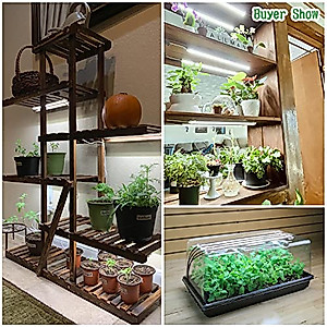 Wiaxulay LED Plant Grow Light Strips, 36W 240LEDs Full Spectrum Grow Lights for Indoor Plants, Grow Lamp with Auto On/Off 3/9/12H Timer 10 Dimmable Levels and 3 Switch Modes for Seedling