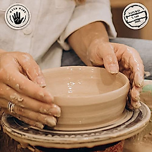 Handmade Clay Roaster Pan Set of 2, Lead-Free Terracotta Pots for Cooking, Meat, Vegetables, or Mushrooms, Unglazed Round Earthenware Pottery Cookware Suitable for Stovetop and Oven-Cooking