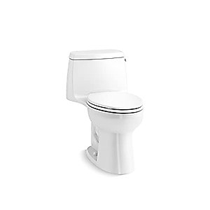 KOHLER 30810-RA-0 Santa Rosa One-Piece Compact Elongated 1.28 Gpf Toilet With Revolution 360 Swirl Flushing Technology