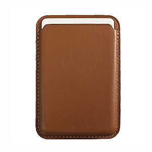 Lacase Magnetic Leather Card Wallet Holder with MagSafe for iPhone 14 Series/iPhone 13 Series/iPhone 12 Series, (Brown)…