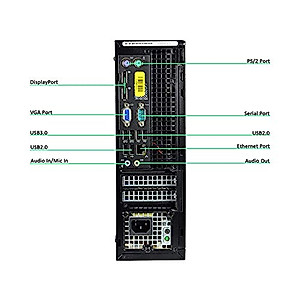 DELL OptiPlex 7020 Small Form Factor Desktop PC, Intel Core i5-4590 3.30GHz 8GB RAM 500GB HDD Windows 10 Professional x64 (Renewed)