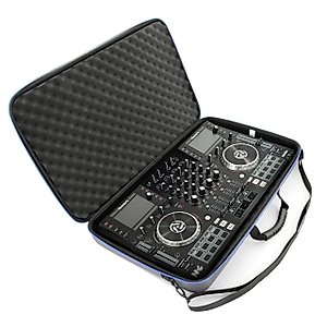 CASEMATIX Travel Case Compatible with Numark Mixstream Pro Plus, Mixstream Pro Go Standalone DJ Controller, Numark NV2 Serato Mixers and More - Includes Carrying Case Only with Shoulder Strap