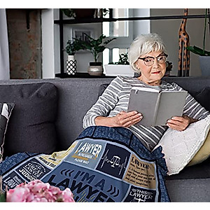Muxuten Lawyer Gifts for Women/Men Blanket 60"X50" - Gift for Lawyer - Law School Gifts - Attorney Gifts for Women/Men - Law School Graduation Gifts - Graduation Law School Gifts - Birthday Gift Ideas