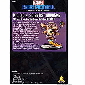 Atomic Mass Games Marvel: Crisis Protocol M.O.D.O.K. Scientist Supreme Character Pack - Unleash Sinister Genius! Tabletop Superhero Game, Ages 14+, 2 Players, 90 Minute Playtime, Made