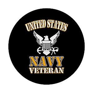 Navy Military Veteran Military Pride - Gift Accessory PopSockets PopGrip: Swappable Grip for Phones & Tablets