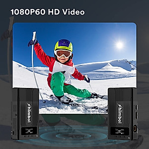 Shimbol ZOlink 600S Wireless SDI/HDMI Video Transmitter and Receiver for DSLR Cameras, Built-in Antenna Fanless, 600ft Long Range 0.08s Low Latency 1080P HD 5G WiFi Video&Audio Transmission System