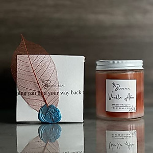 Borne Real, Vanilla Adore, Aromatherapy Scented Candles for Home, Smells Like caramelized Sugar & Vanilla, Candles of Stress Relief, 100% Natural Coconut Wax